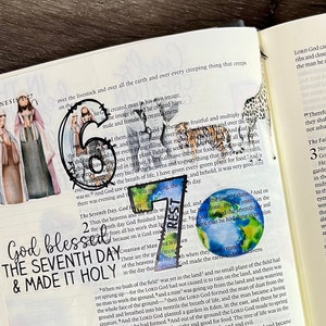 Bible Journaling Printable Stickers | God’s Creation Stickers | in the ...