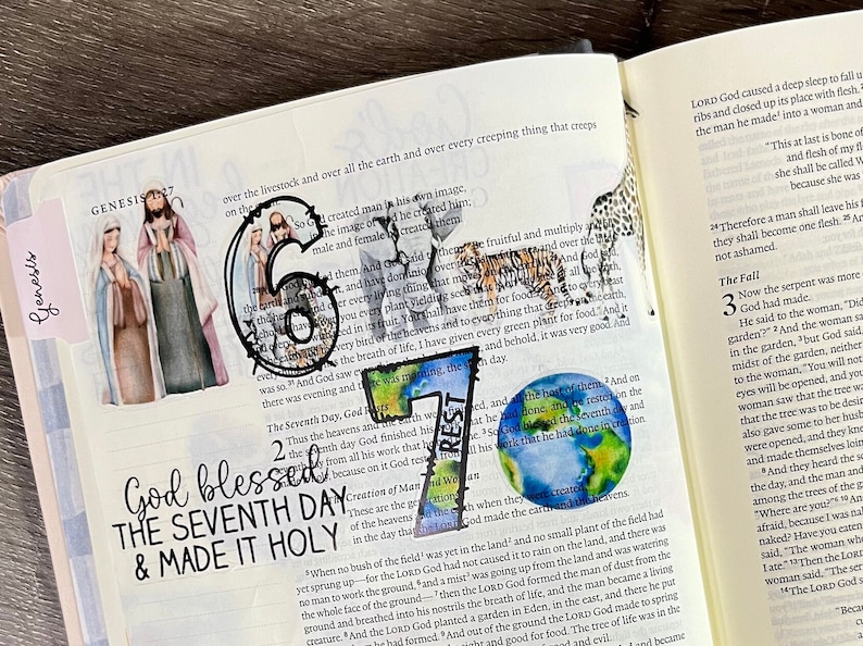 Bible Journaling Printable Stickers | God’s Creation Stickers | in the ...