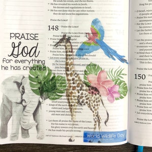 Printable Bible Stickers | Praise the Lord Bible Journaling Stickers ...