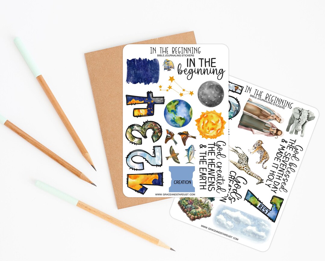 Bible Journaling Stickers Gods Creation Stickers Faith Stickers ...