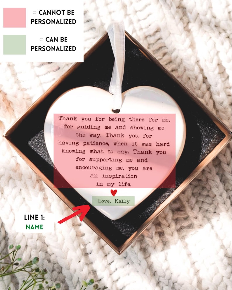 Teacher Appreciation Gift - Custom Ornament Gift for Teacher ...