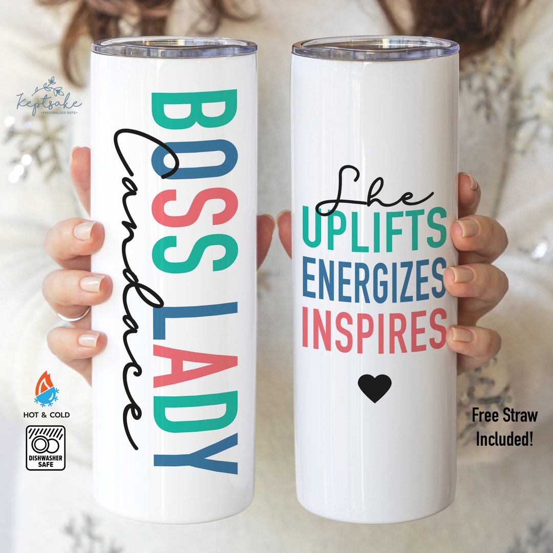 Boss Lady Tumbler - Personalized Boss Lady Gift - Boss Gift for Women ...