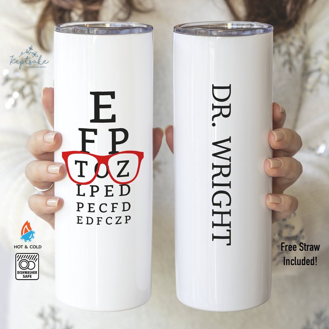 Optometry Gift - Personalized Eye Doctor Tumbler - Optometrist Gift ...