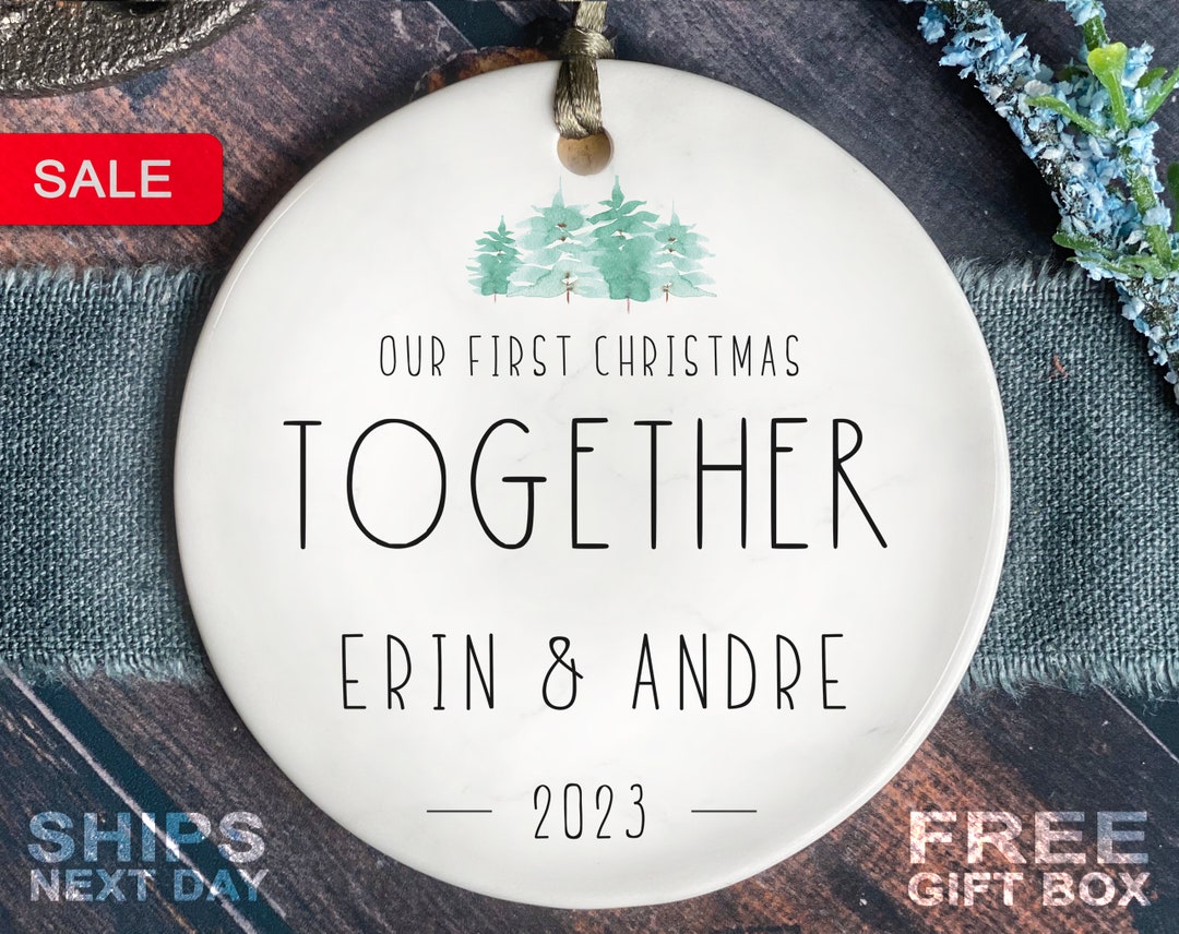 Couples Christmas Ornament - Our First Christmas Together ...