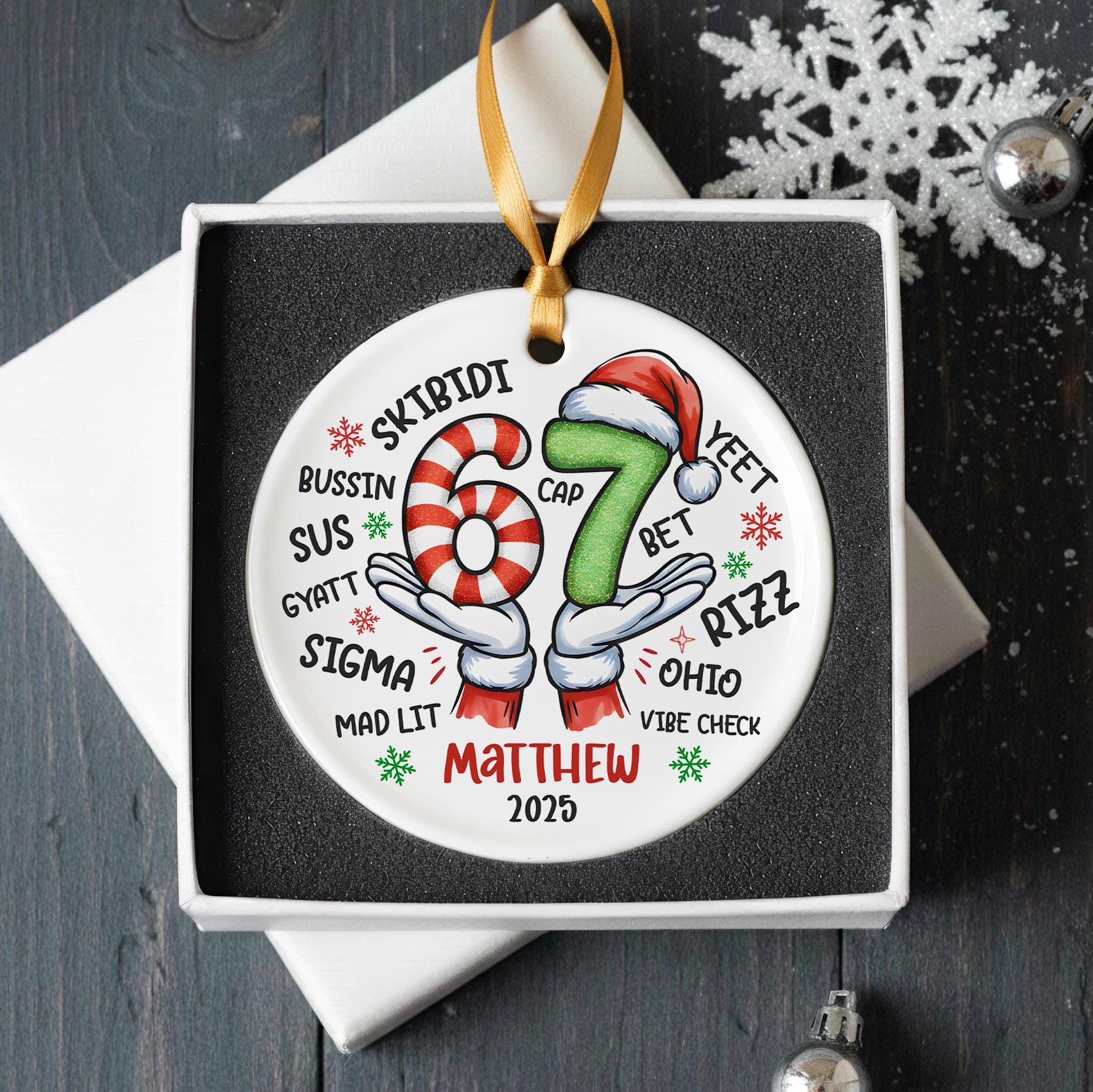 Teacher Gift Ornament, Funny Teacher Christmas Gifts, 67 Teacher ...
