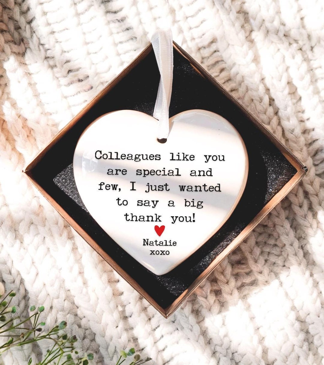 Colleague Gift - Personalized Ornament Gift for Coworker Gift - Custom ...