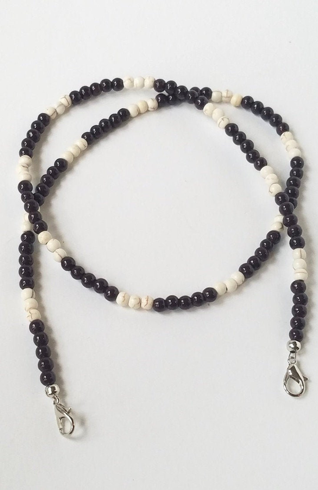 Mask Holder for Kids Natural Brown and White Mask Chain - Etsy