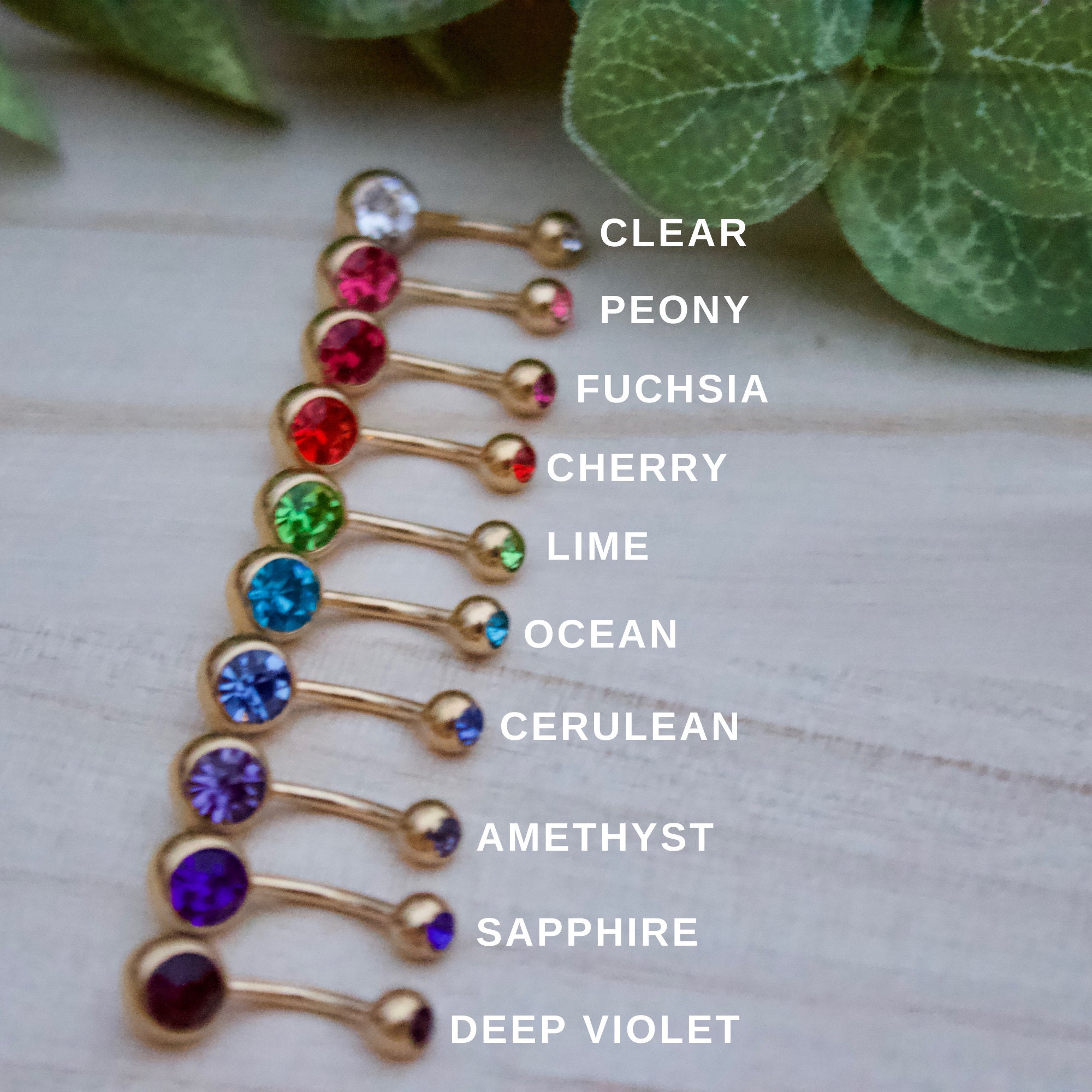 Colorful Golden Belly Rings / Navels (surgical Steel Grade and Anti ...