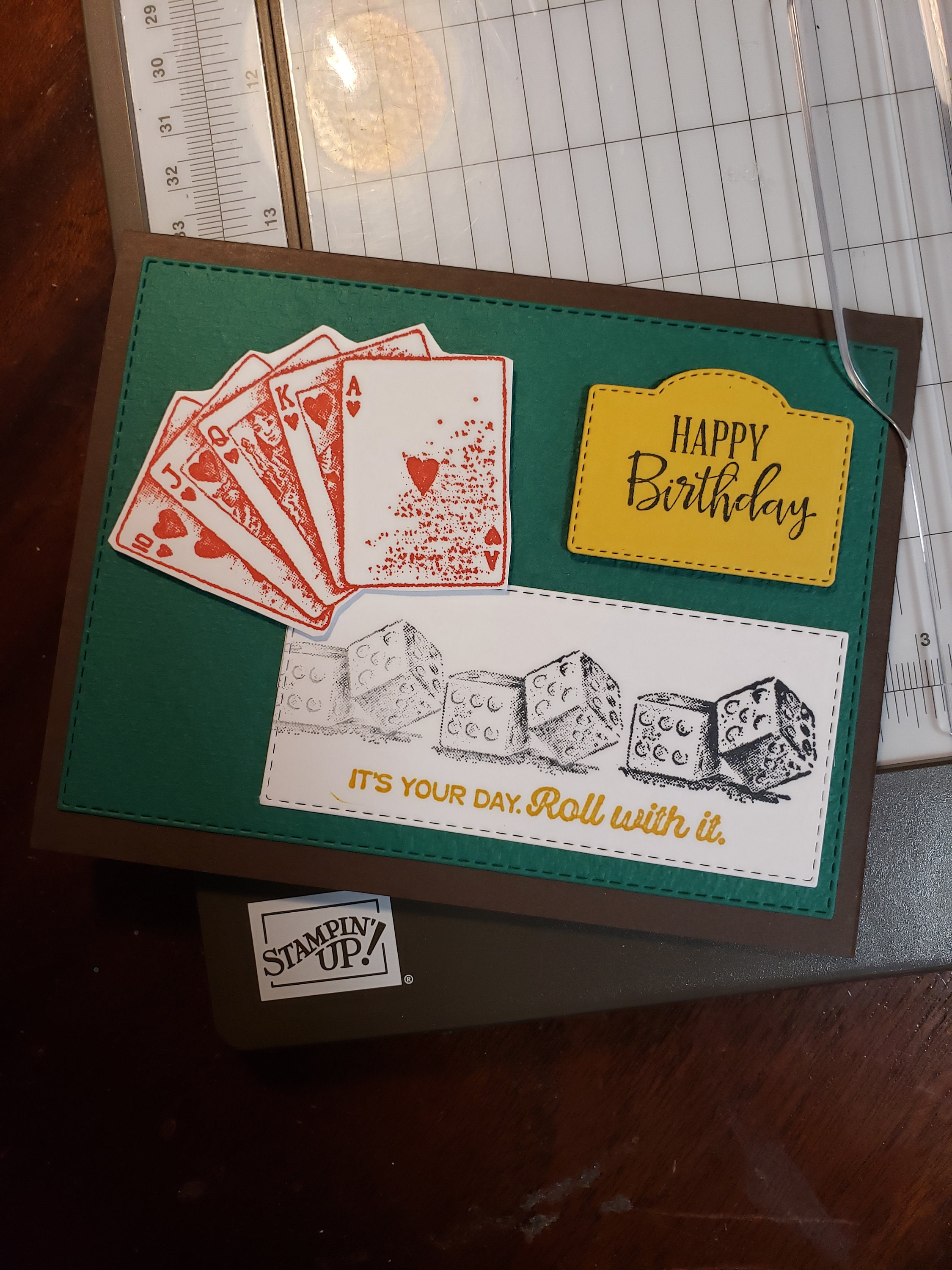 Poker Table Birthday Card - Etsy