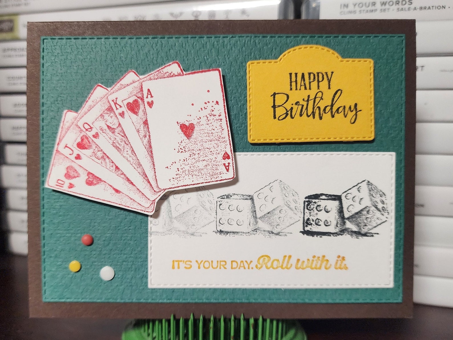 Poker Table Birthday Card - Etsy