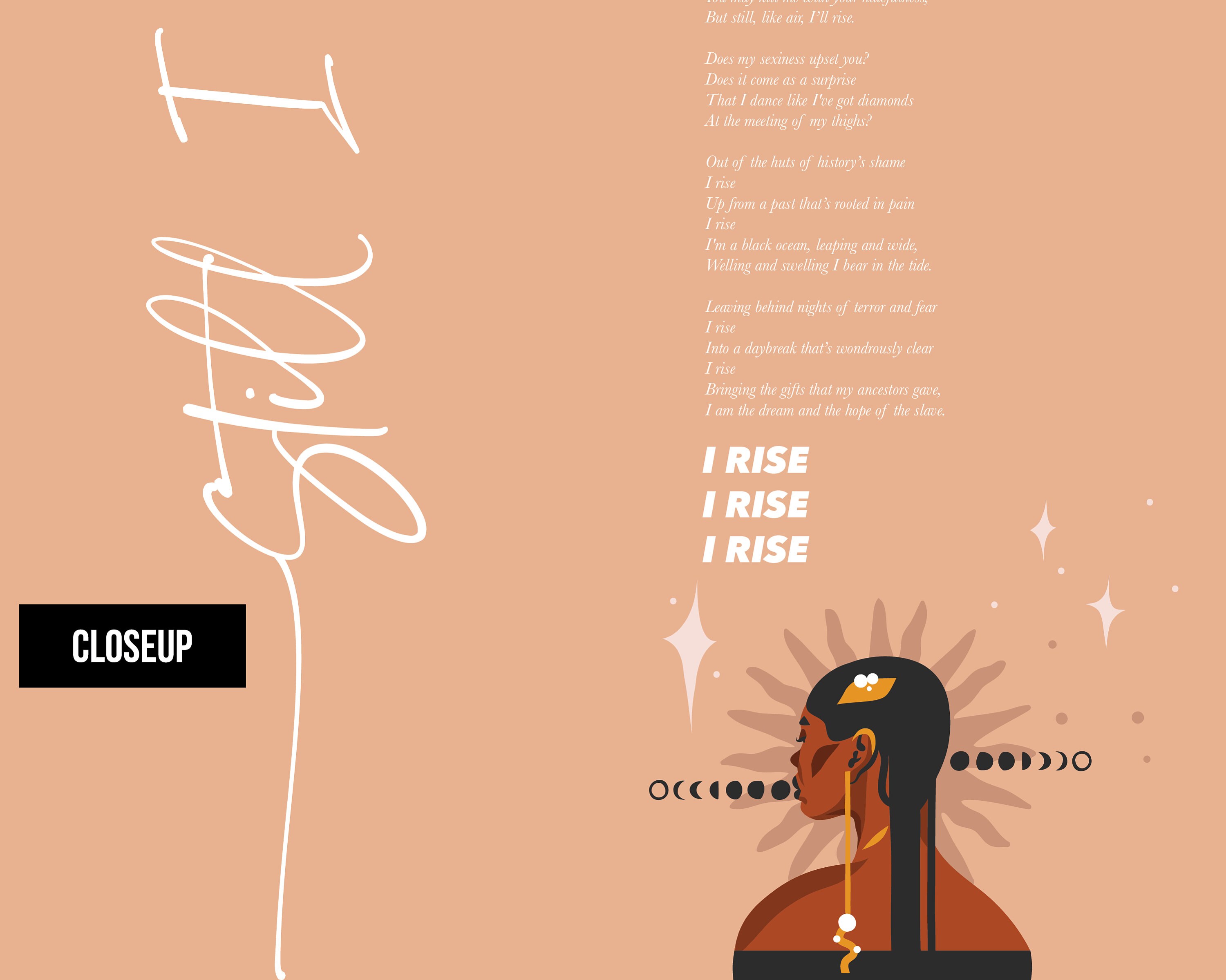 Maya Angelou Wall Art Still I Rise Quote Poetry - Etsy