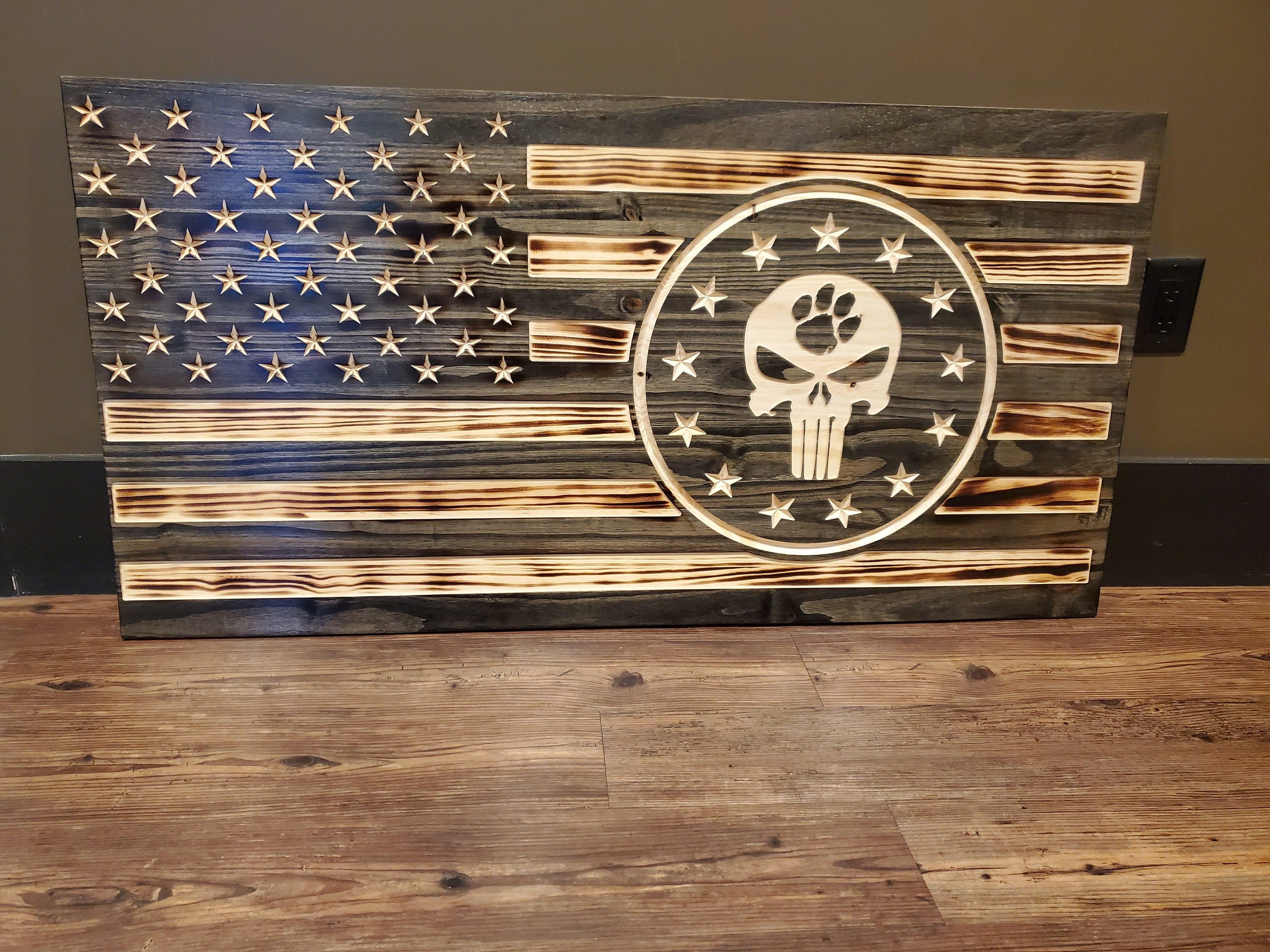 US Flag With Custom Company Logo or Team - Etsy