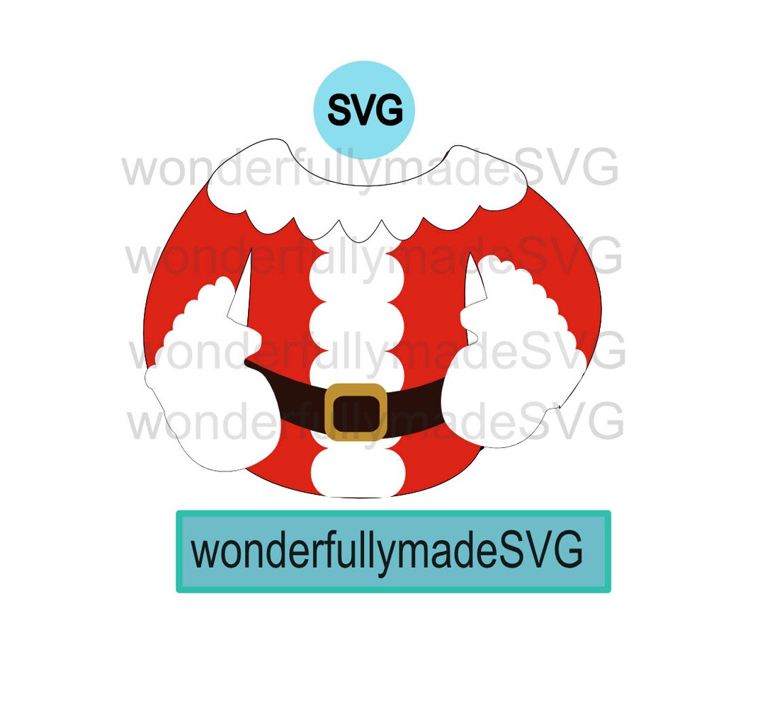 Santa Suit SVG, Santa Costume SVG, Santa Jacket SVG, Santa Svg, Father ...