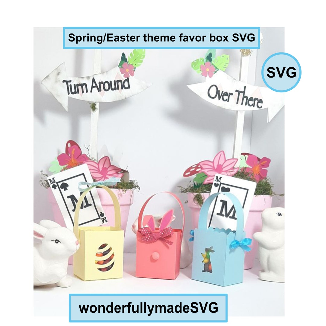 Spring Favor Basket Svg, Easter Basket Svg, Favor Basket Svg, Gift ...