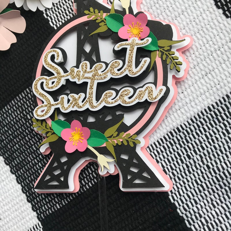 Sixteen Cake Topper - Etsy