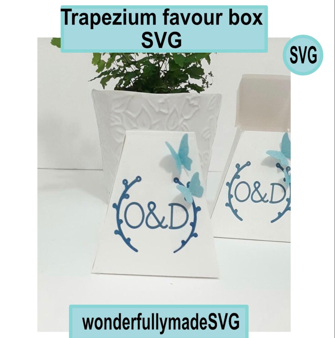 Favor Box SVG, Trapezium Box Svg, Trapezoid Box Svg, Party Favor Box ...
