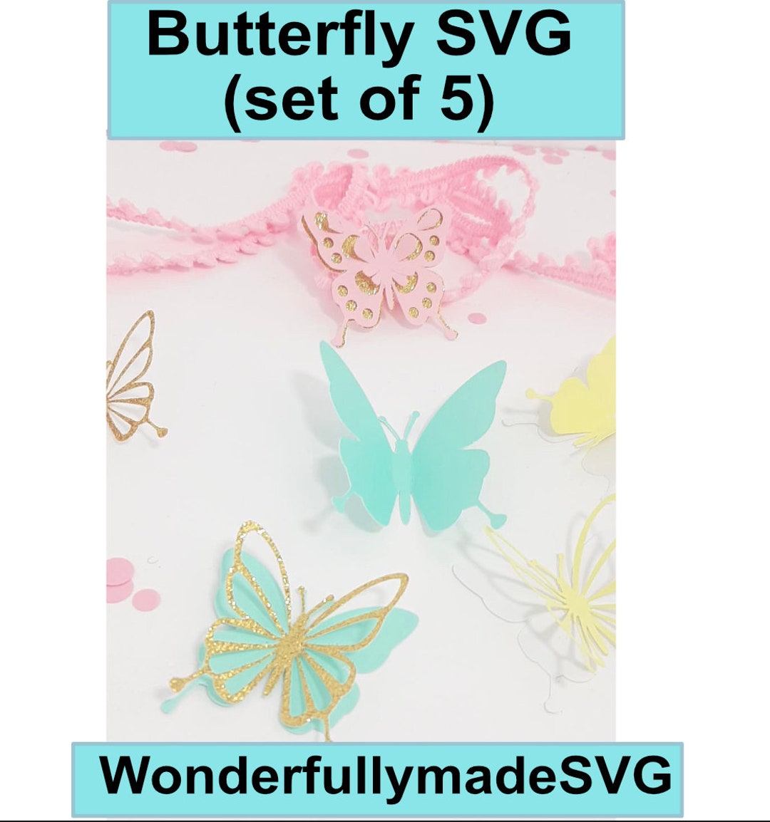 Butterfly SVG, Layered Butterfly SVG, Paper Butterfly SVG, 3D Butterfly ...