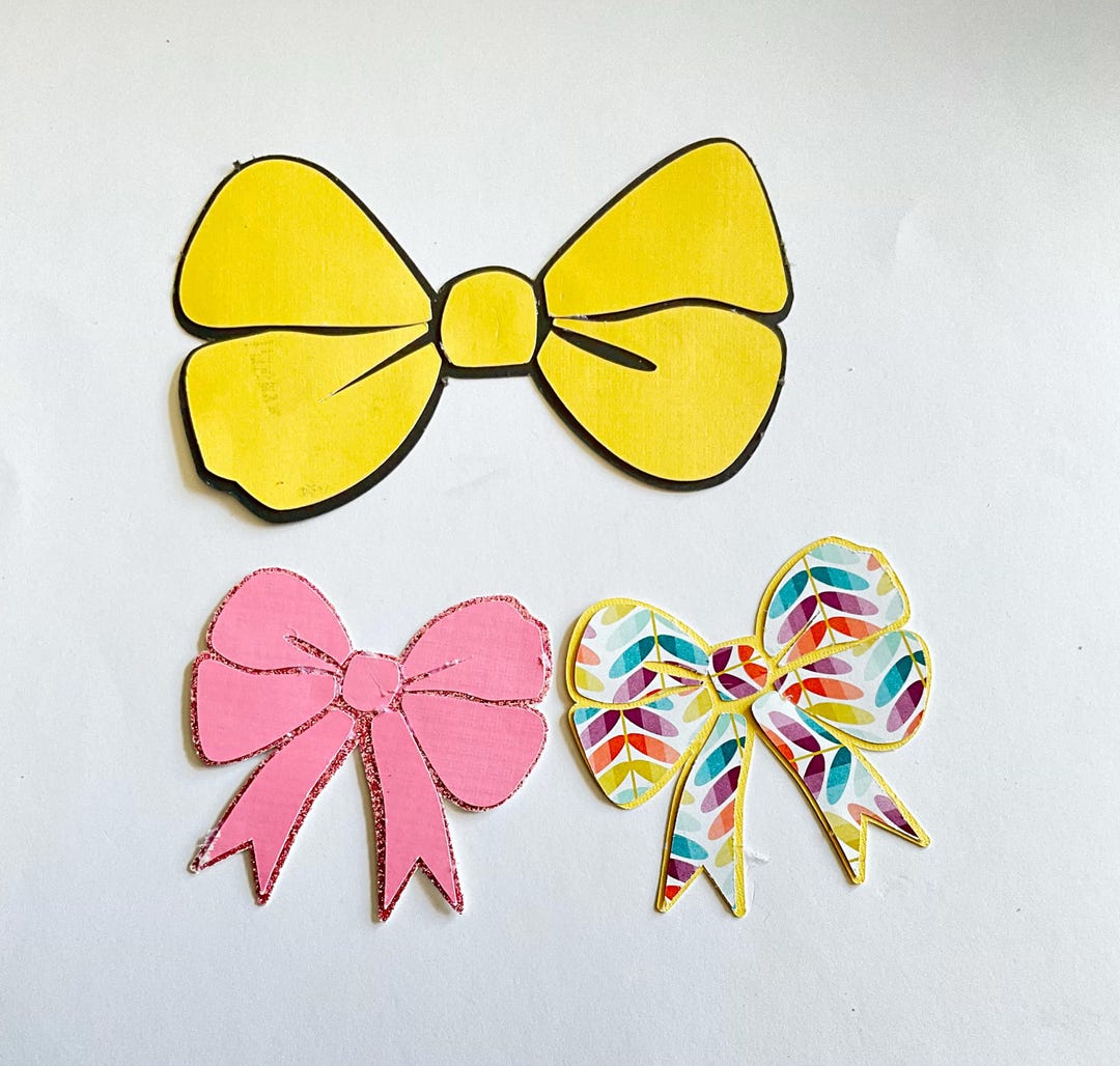 3D Bow SVG, Short Tail Bow Svg, Diy Bow SVG, Paper Bow SVG, Layered Bow ...