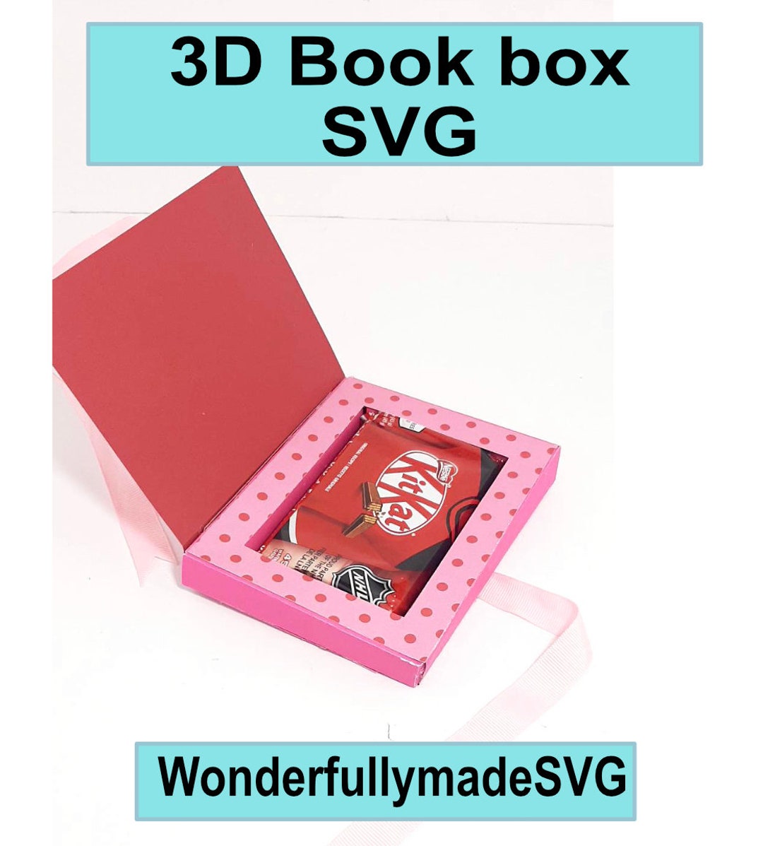 Book Box SVG: Treat & Favor Box Template (digital Download) - Etsy