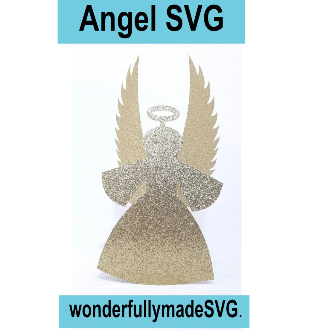 Angel SVG Christmas Angel Svg Guardian Angel SVG File - Etsy