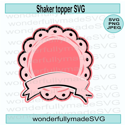 Art & Collectibles cameo file. Scallop Circle Shaker SVG Cut files with ...