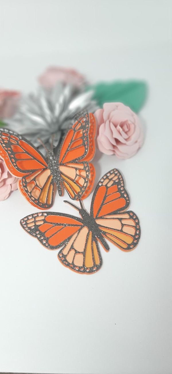 Monarch Butterfly SVG Monarch Butterfly Template 3D Monarch - Etsy
