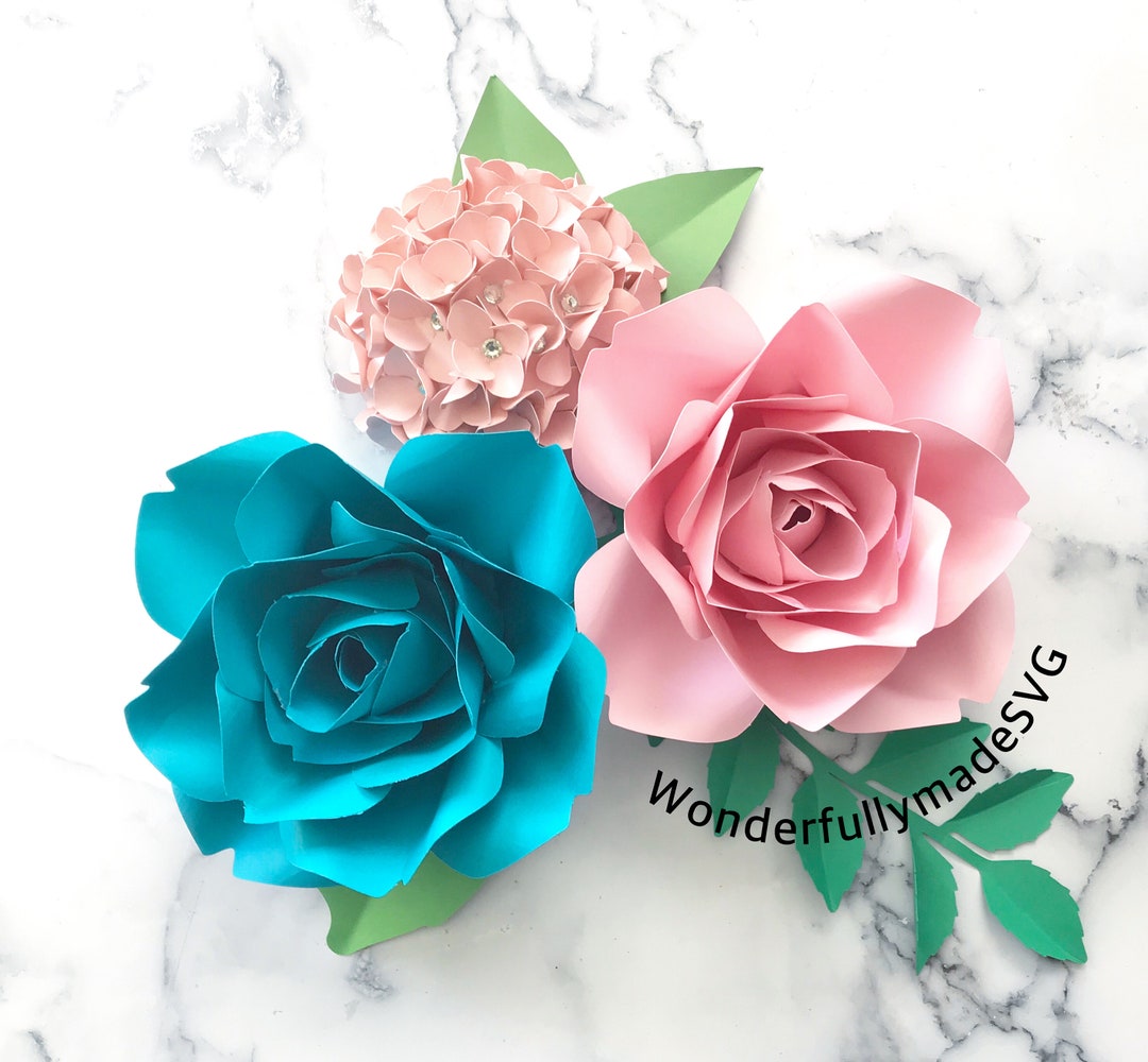 Rose Template SVG Small Rose Template Paper Rose Svg File - Etsy