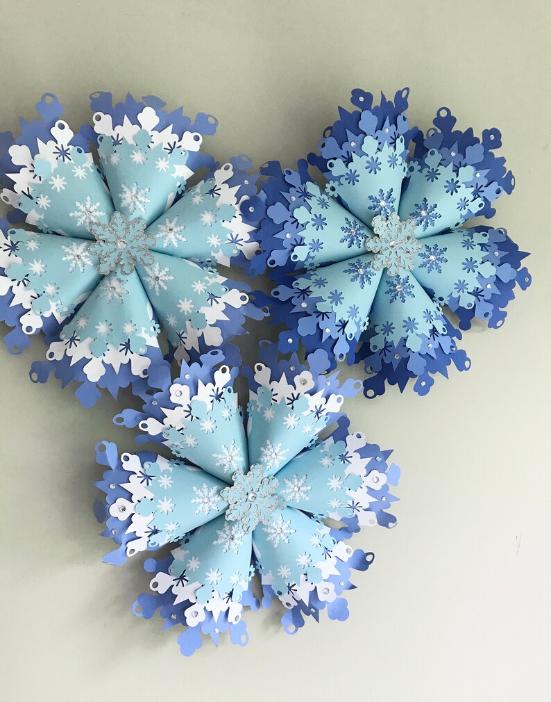 Large Snowflakes Giant Snowflakes 3D Snowflakes SVG Digital - Etsy