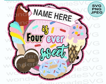 Four Ever Sweet Svg - Etsy