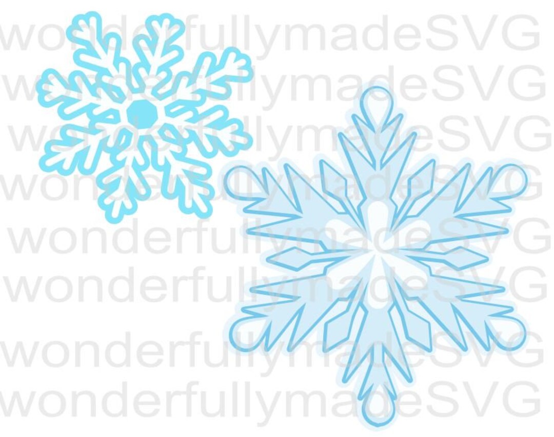 Snowflakes Svg Giant Snowflakes SVG File Snowflakes Snow - Etsy Canada