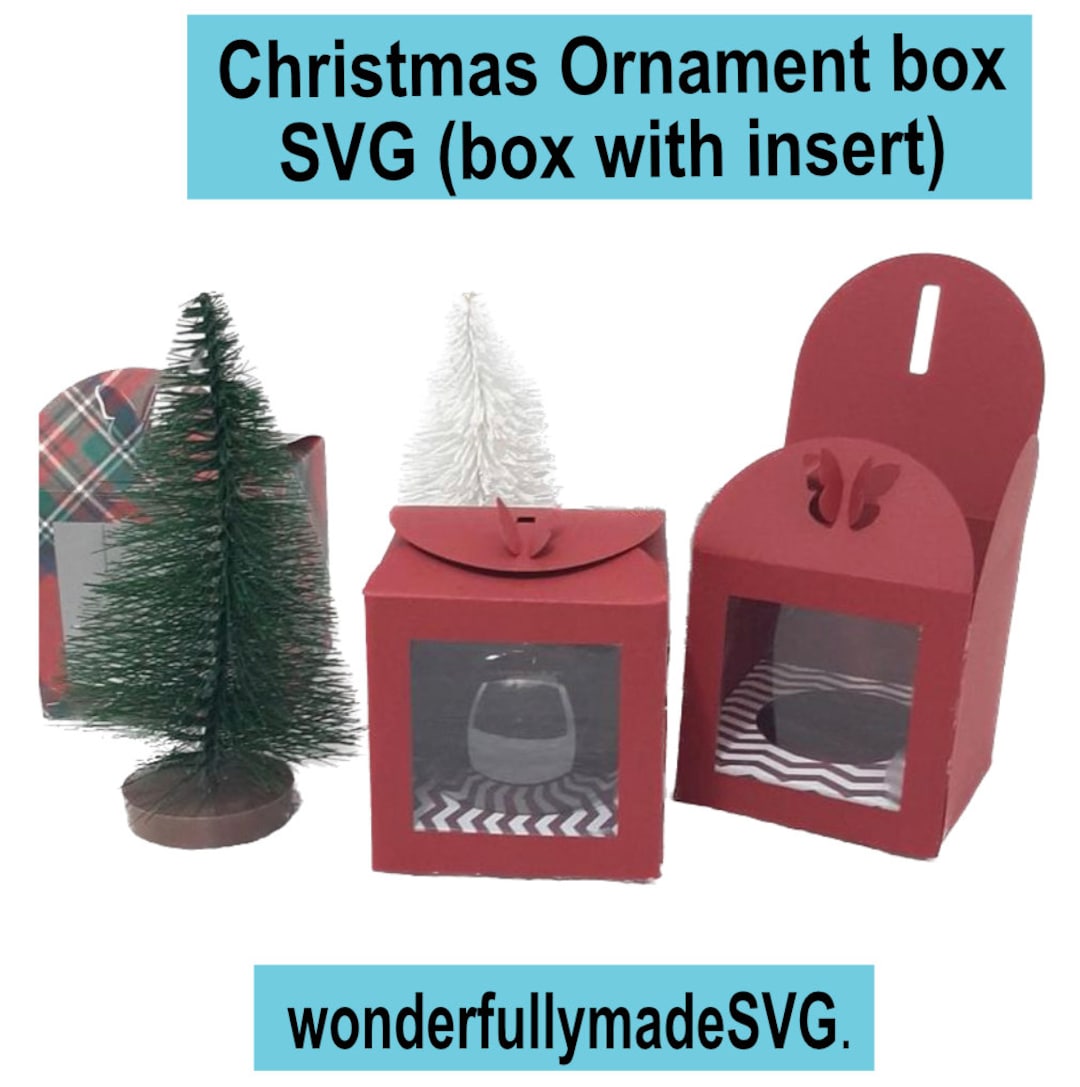 Christmas Ornament Box Svg, Ornament Holder SVG, Christmas Ornament Box ...