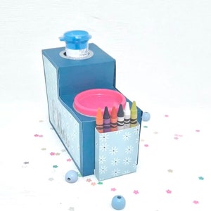 Crayon Activity Box Svg, Coloring Page and Dough Holder Box Svg, Crayon ...