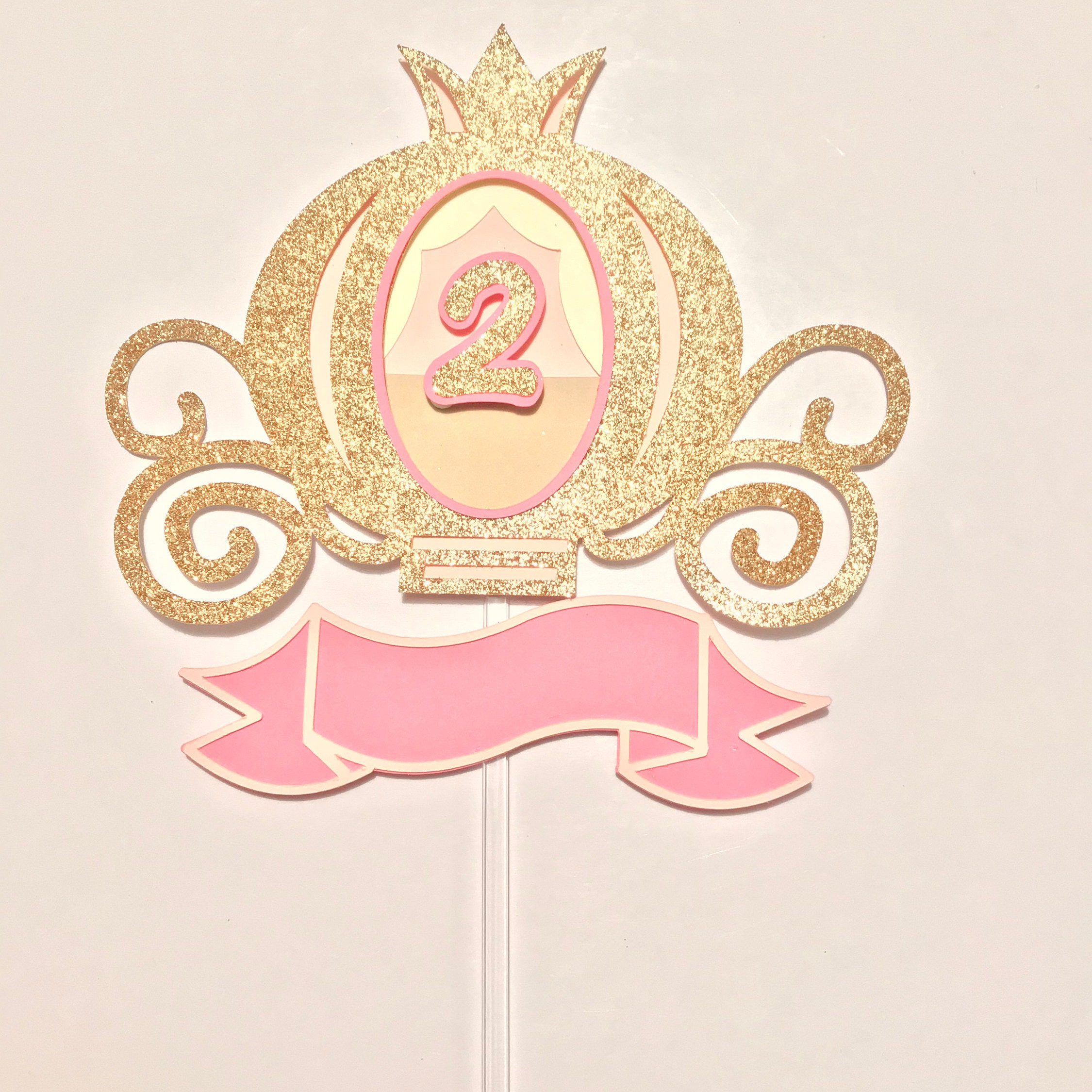 Layered Princess Carriage Cake Topper Svg Princess Carriage - Etsy