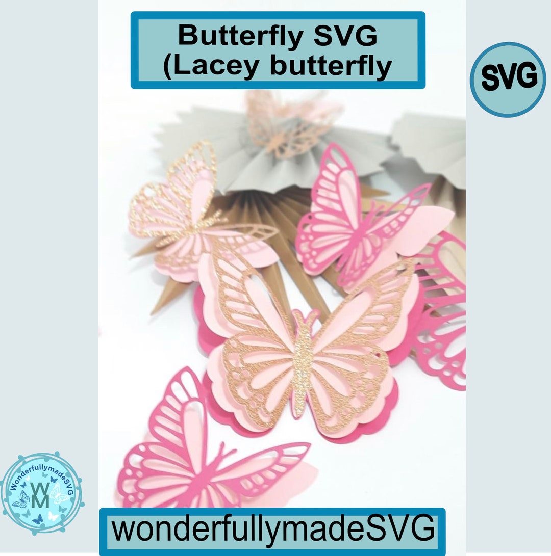 3D Butterfly SVG, Lacey Butterfly SVG, Butterfly SVG, Svg for Cricut - Etsy