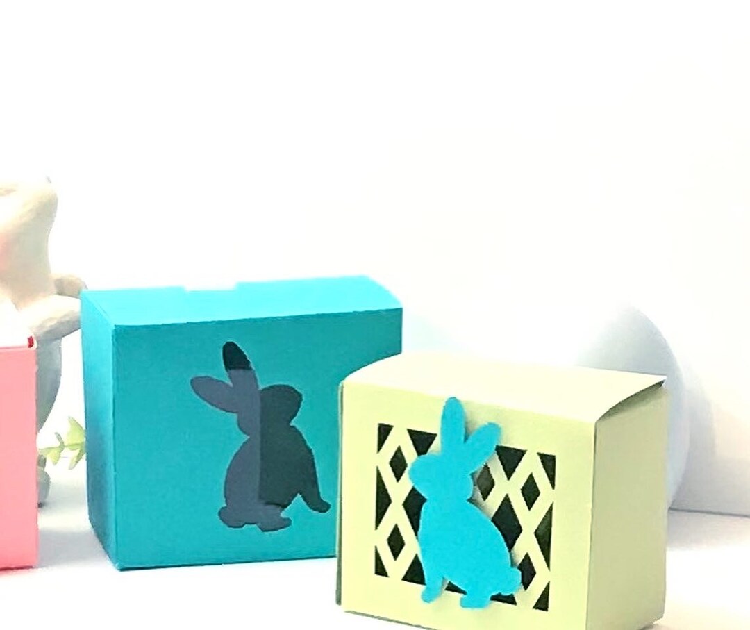 Spring Theme Favour Box Svg, Bunny Theme Favour Box Svg,gift Box Svg - Etsy