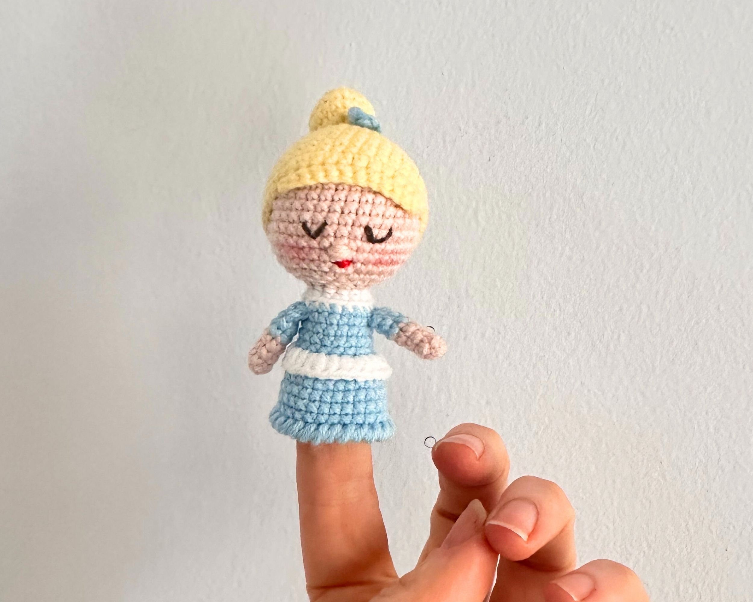 Knitted Crochet Puppets,organic Finger Pupepts, Baby Birthday Gift ...