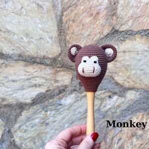 Crochet Christmas Santa Rattle, Handmade Maracas for Baby, Musical Toys ...