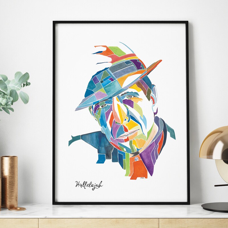 Leonard Cohen Art - Etsy