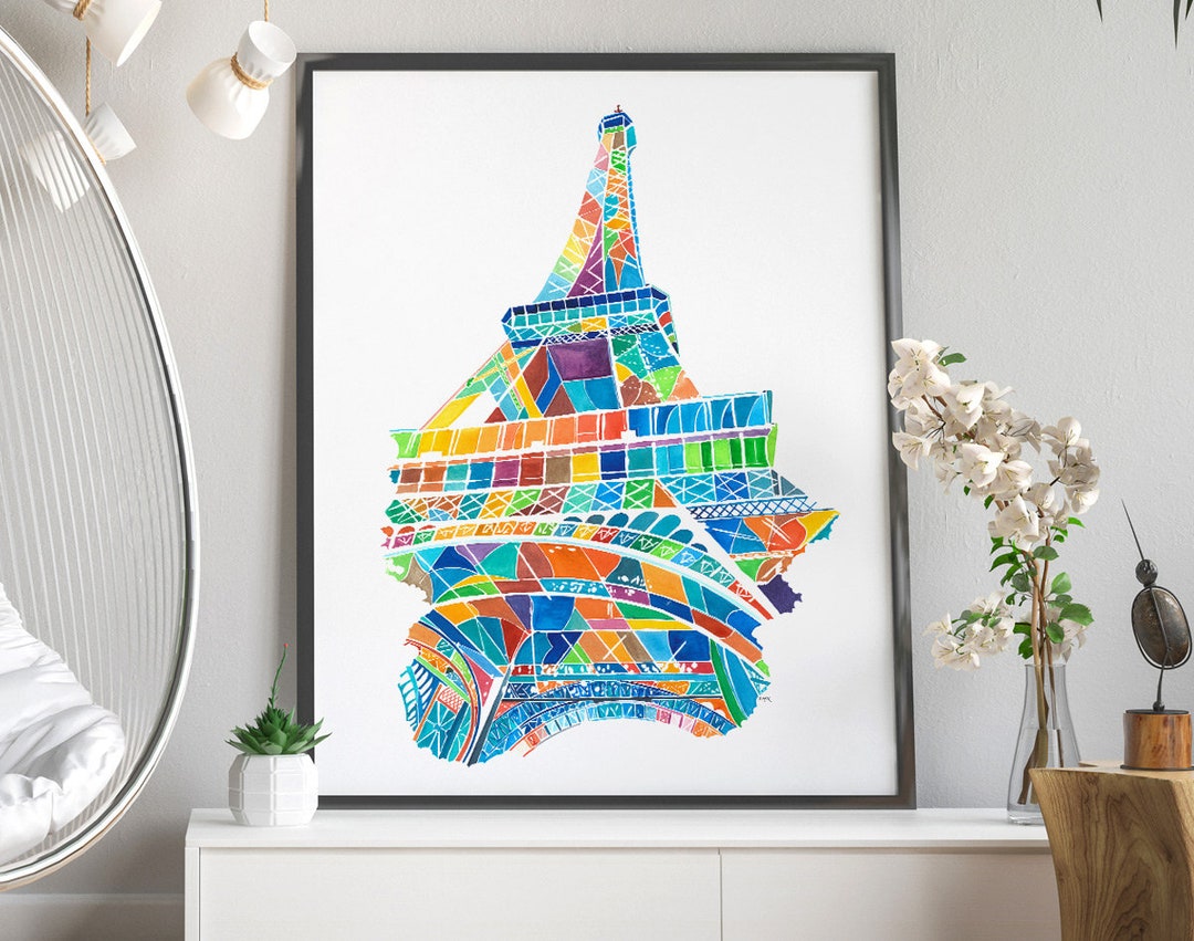 Eiffel Tower Print, Eiffel Tower Prints, Paris Art Print, France Wall ...