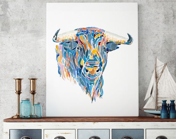Bull Head Artwork Paintings
