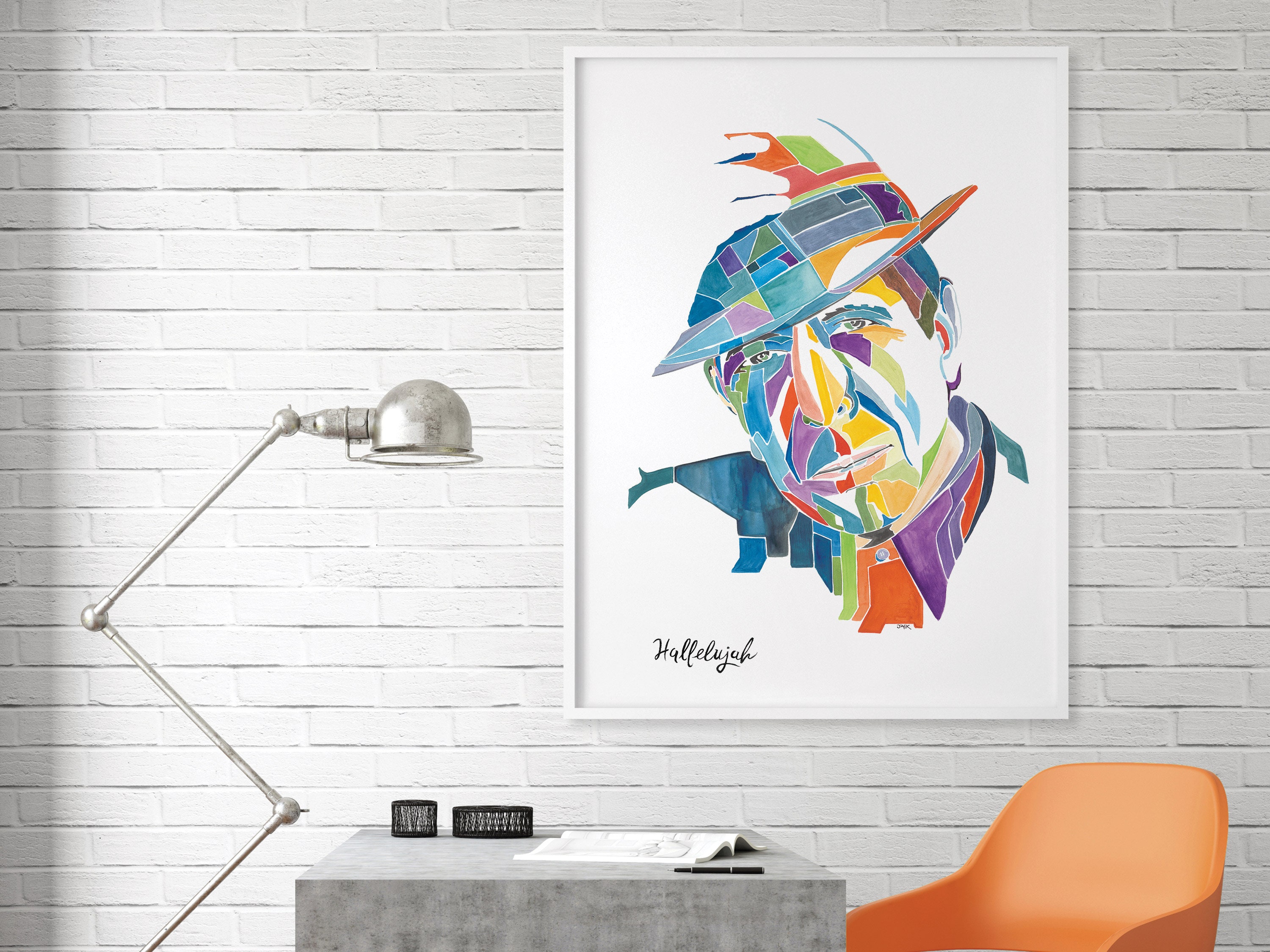 Leonard Cohen kunst, Leonard Cohen print, Montreal kunst, Leonard Cohen ...