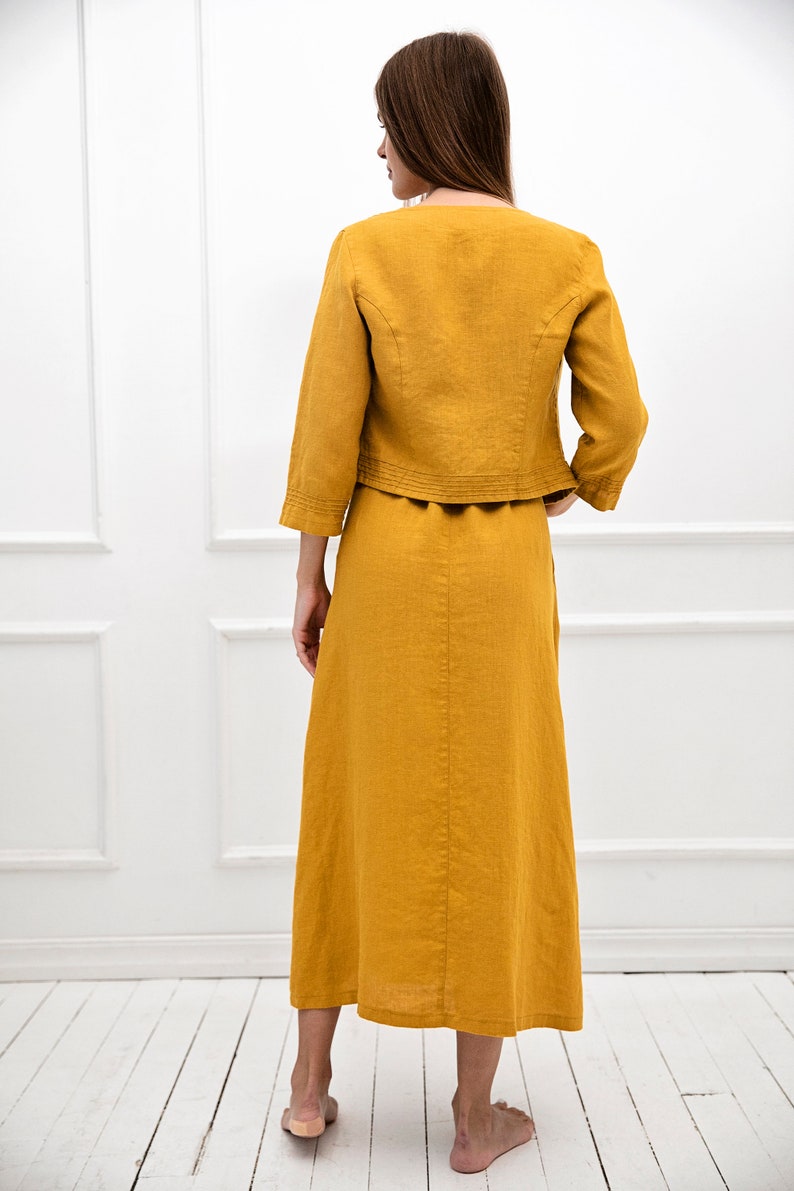 100% Linen Jacket With Hand Embroidery/ Jacket for Women/ - Etsy