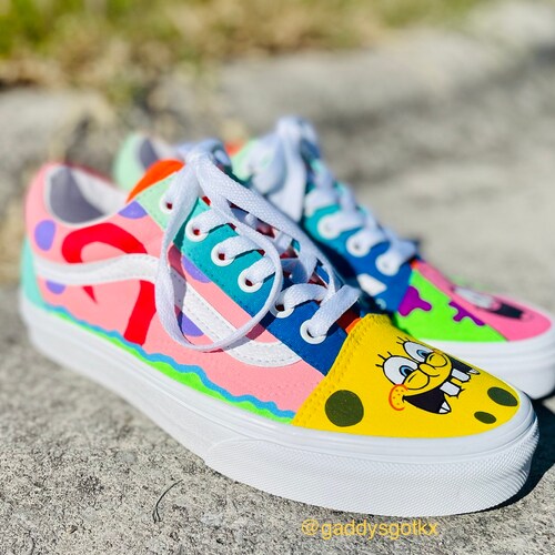 Custom Tropical Colored Vans | Etsy