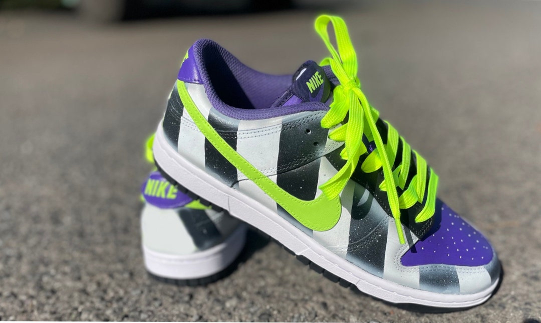 Black and White Stripes Dunk Custom - Etsy