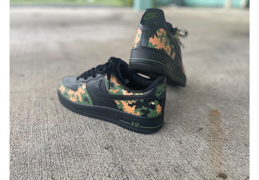 Digital Camo Custom Air Force 1 - Etsy