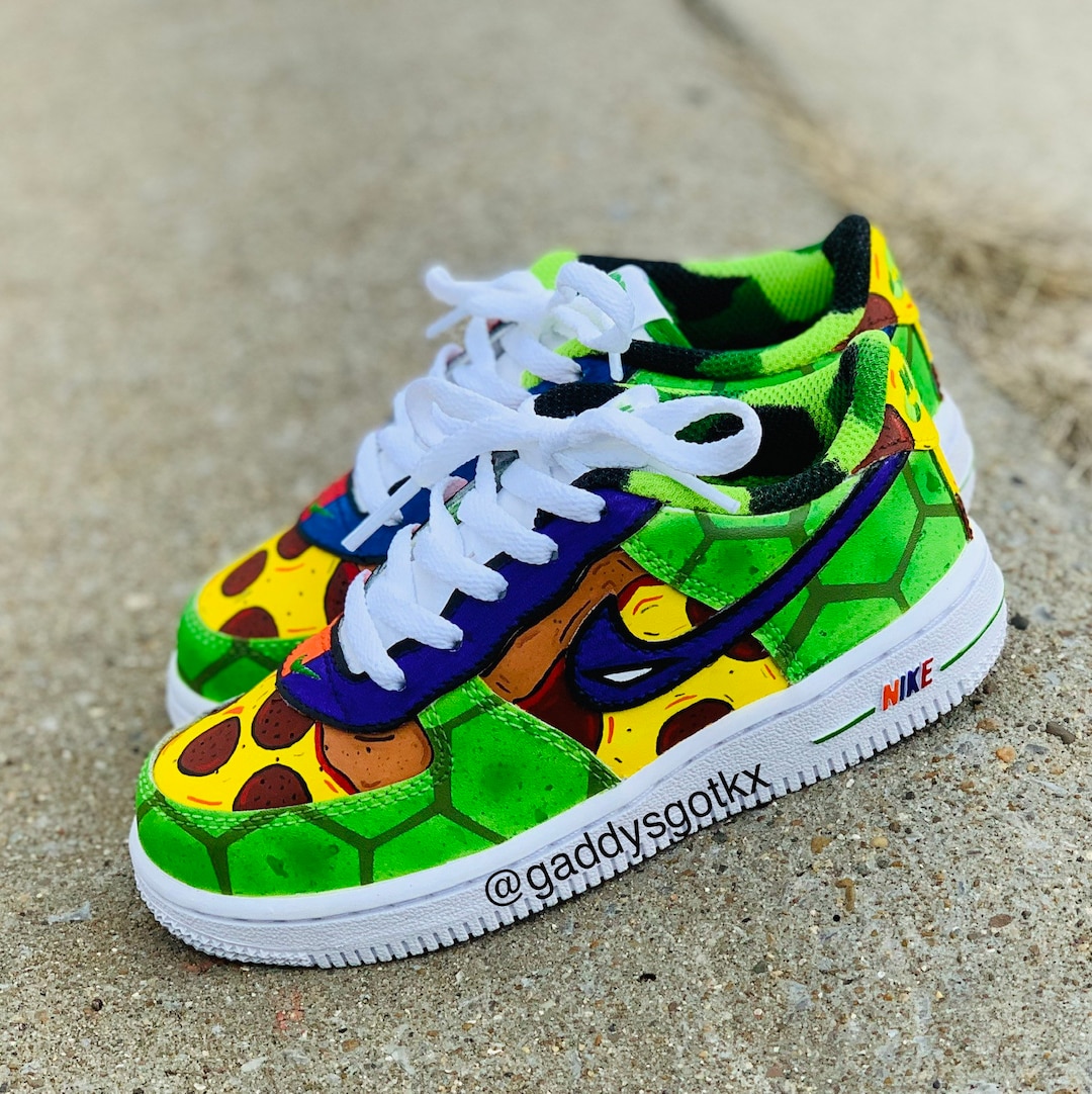 Teenage Mutant Ninja Turtles Custom AF1 adult and Kid - Etsy