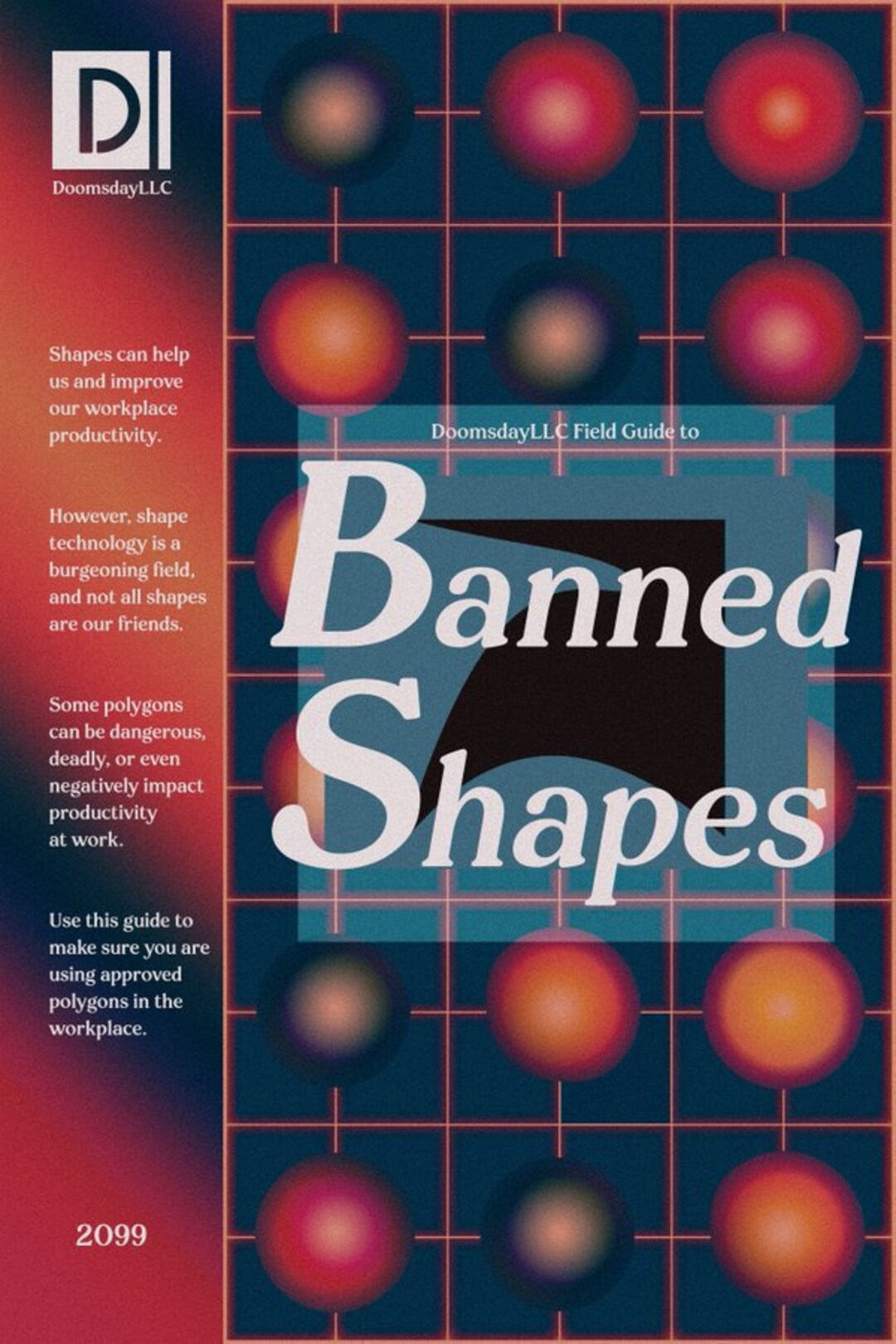 Retro Aesthetic Poster - Field Guide to Banned Shapes - 12" by 18" - Etsy