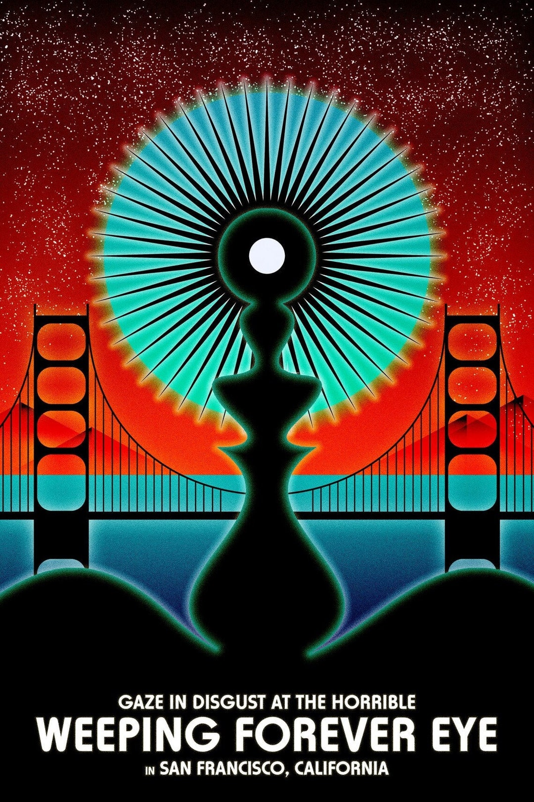 Cosmic Anomaly Tourism - San Fransisco - Retro Dystopian Psychedelic ...