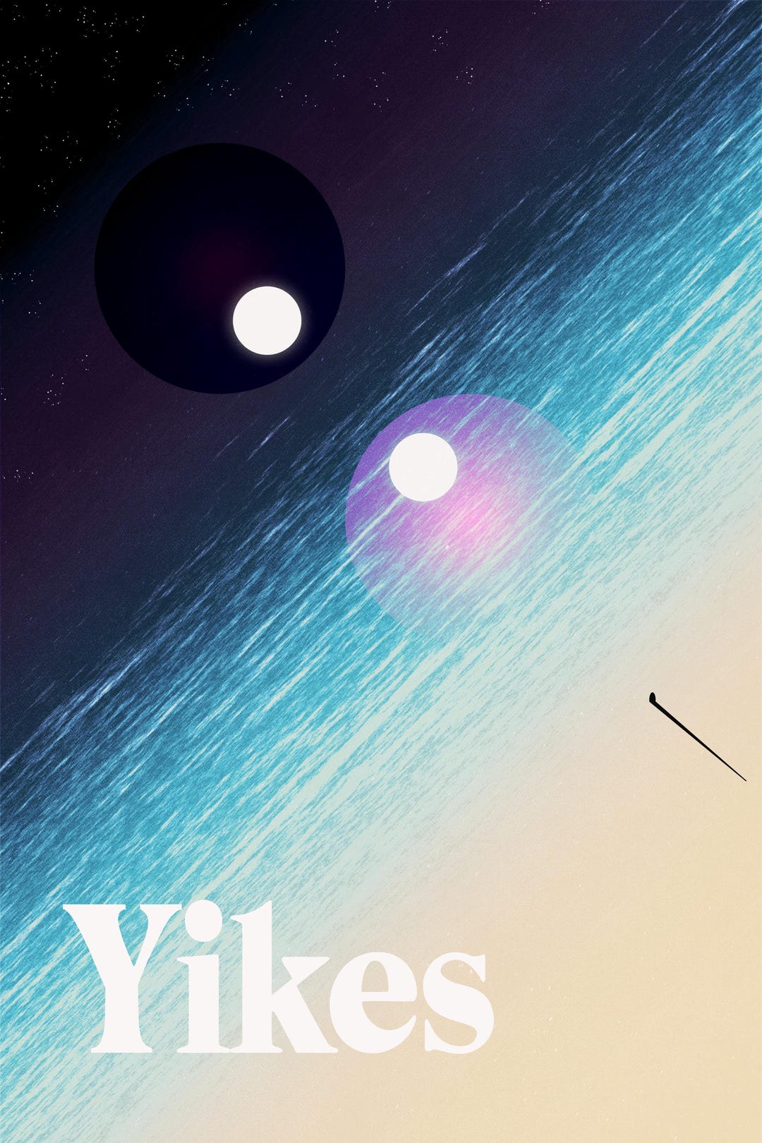 Yikes. Retro Beach Scifi Poster - Etsy
