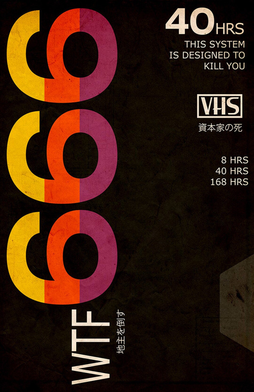 Anticapitalist VHS Parody Propaganda Poster - WTF666 - Etsy